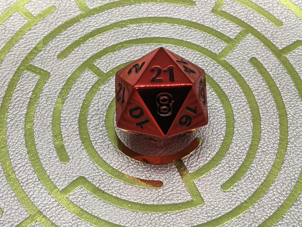 Metal d21 Dice – Nat 21 Adventures